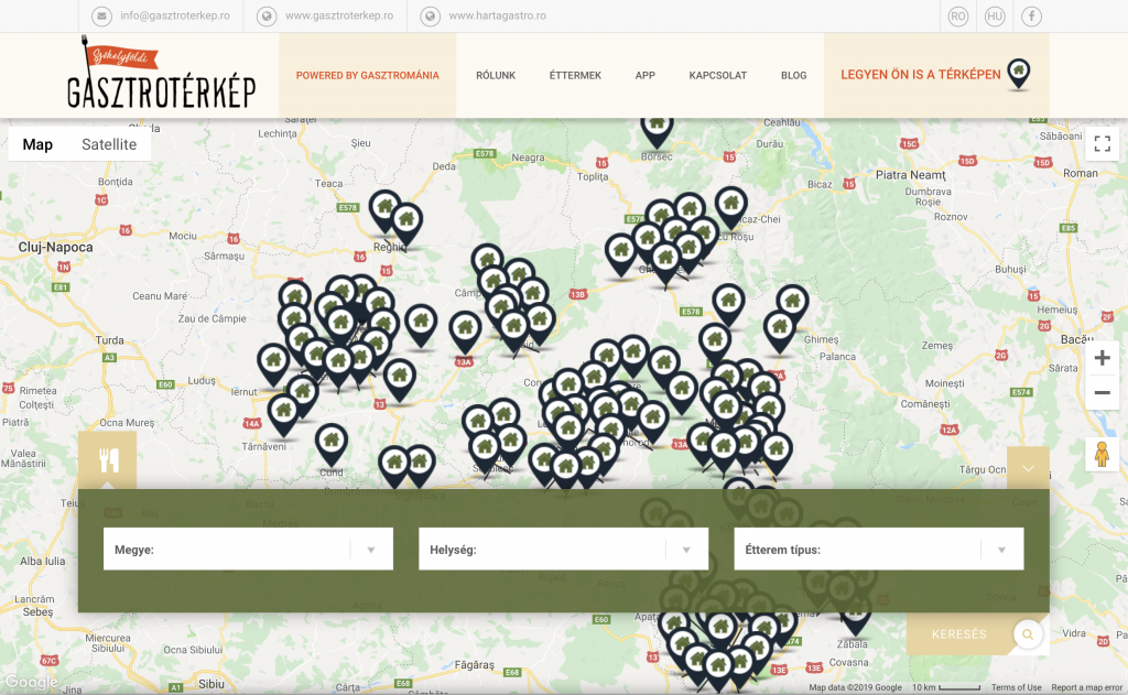 Szeklerland's best restaurants on an interactive map - Transylvania Now